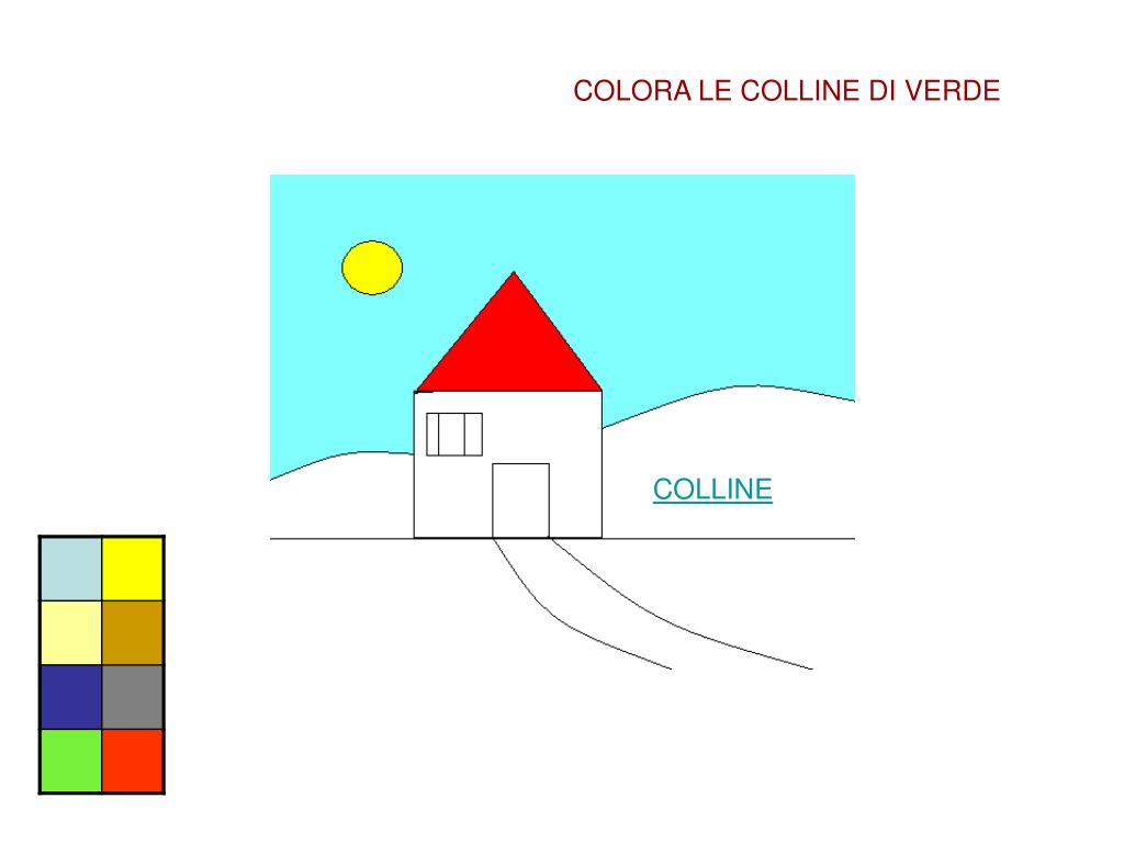 PPT - Colora il disegno seguendo le indicazioni PowerPoint Presentation ...