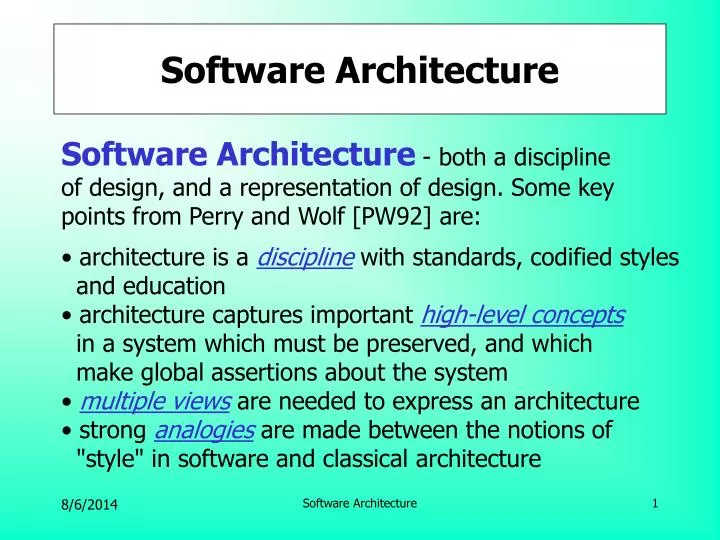 PPT - Software Architecture PowerPoint Presentation, free download - ID ... PPT - Software Architecture PowerPoint Presentation, free download - ID ...