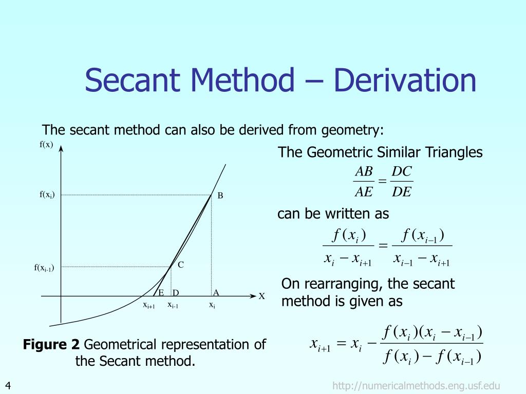 Ppt Secant Method Powerpoint Presentation Free Download Id 2935348