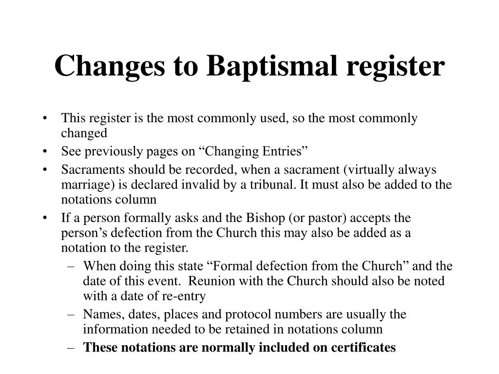 PPT - Sacramental Recordkeeping PowerPoint Presentation, free download ...