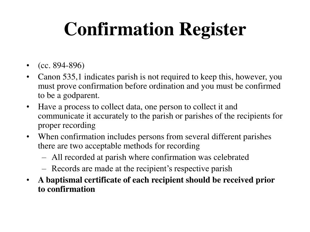 PPT - Sacramental Recordkeeping PowerPoint Presentation, free download ...