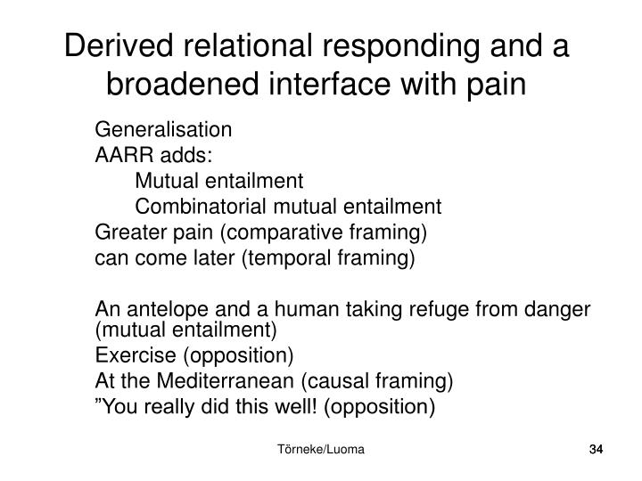 PPT - Relational Frame Theory PowerPoint Presentation - ID:2935516