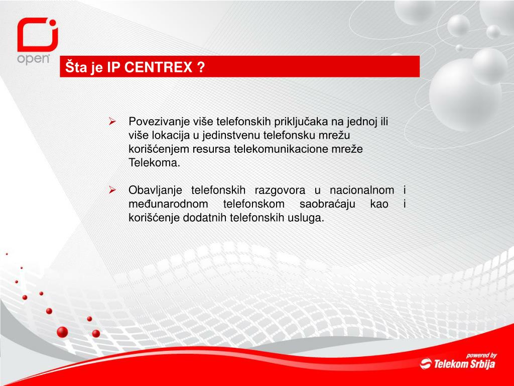 PPT - IP Centrex – ICT rešenje Telekoma Srbije PowerPoint Presentation - ID:2935612