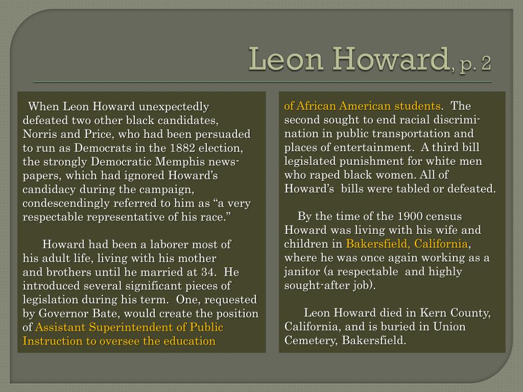 PPT - 19 th Century African American Legislators of Tennessee ...
