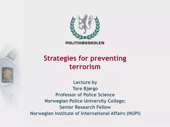 PPT - Strategies for preventing terrorism PowerPoint Presentation, free ... PPT - Strategies for preventing terrorism PowerPoint Presentation, free ...