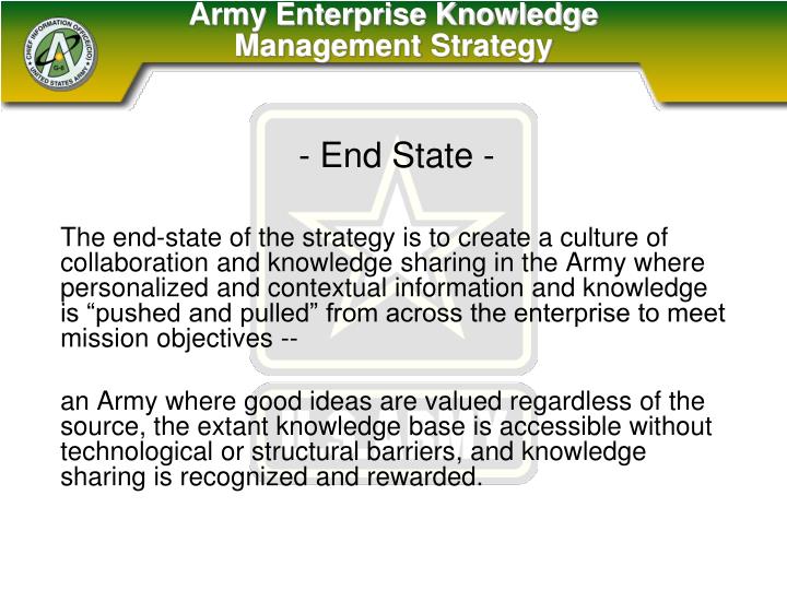 PPT - Army Knowledge Management PowerPoint Presentation - ID:2936702
