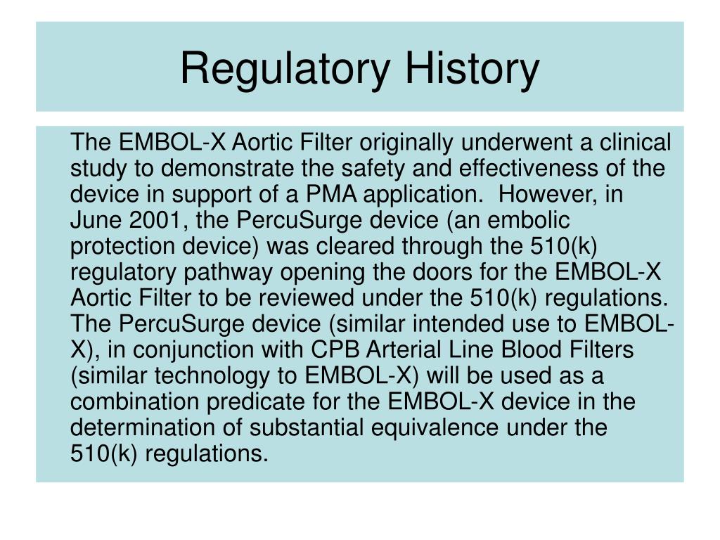 PPT - EMBOL-X Aortic Filter FDA Presenters Catherine Wentz Julie Swain ...