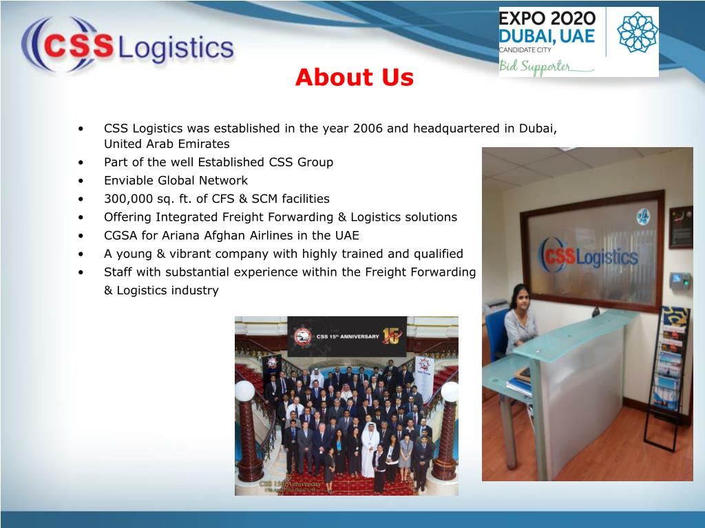PPT - CSS Logistics was established in the year 2006 and headquartered ...