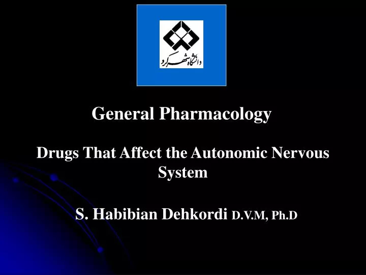 PPT - General Pharmacology PowerPoint Presentation, free download - ID ...