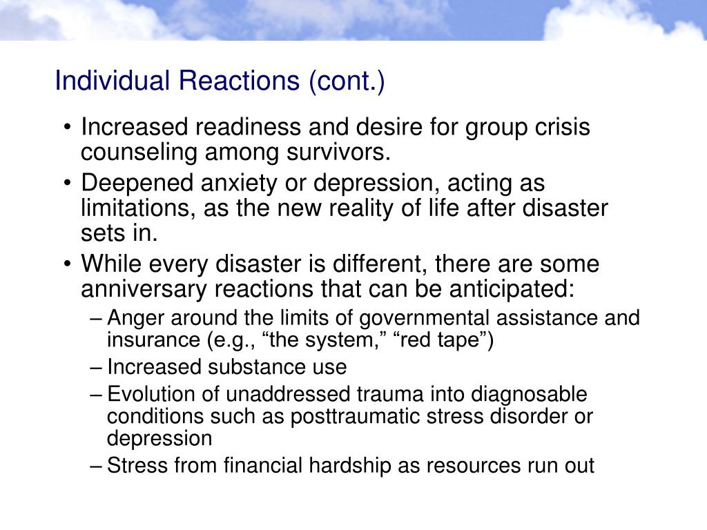 PPT - Crisis Counseling Assistance and Training Program Disaster ...