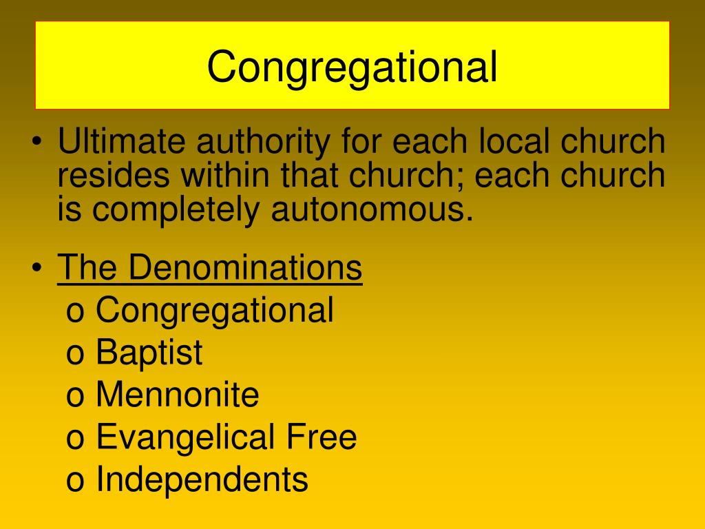 PPT - The Historical Forms of Church Government PowerPoint Presentation ...
