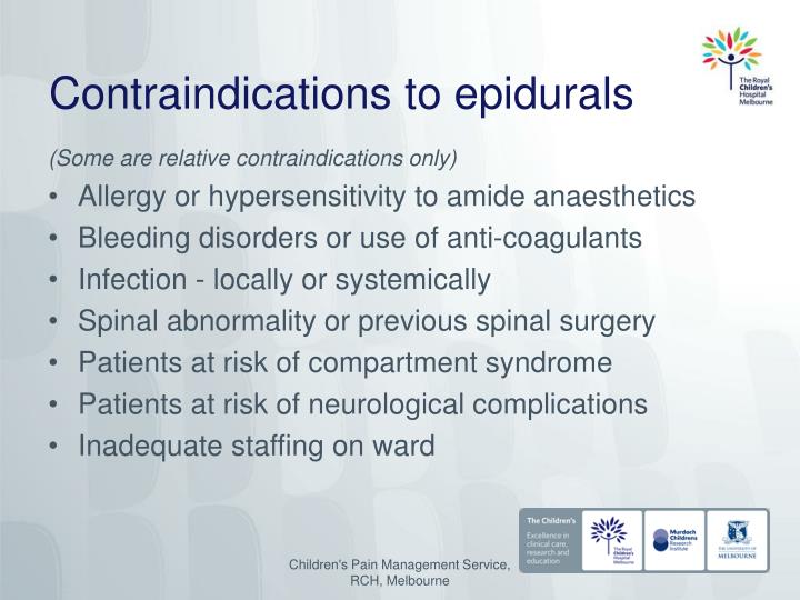 PPT - Pre-reading about Epidural Analgesia for Children PowerPoint ...