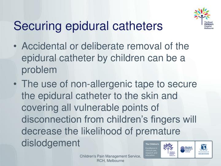 PPT - Pre-reading about Epidural Analgesia for Children PowerPoint ...