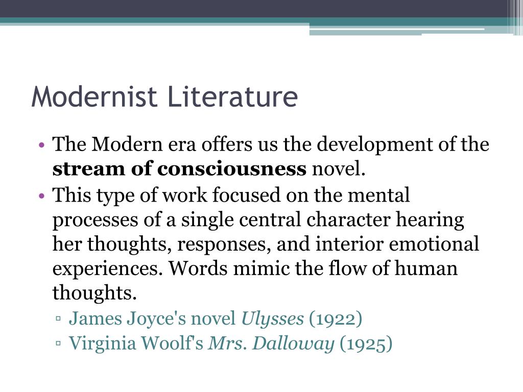 PPT - The Modernist Period (1914-1939) PowerPoint Presentation, free ...