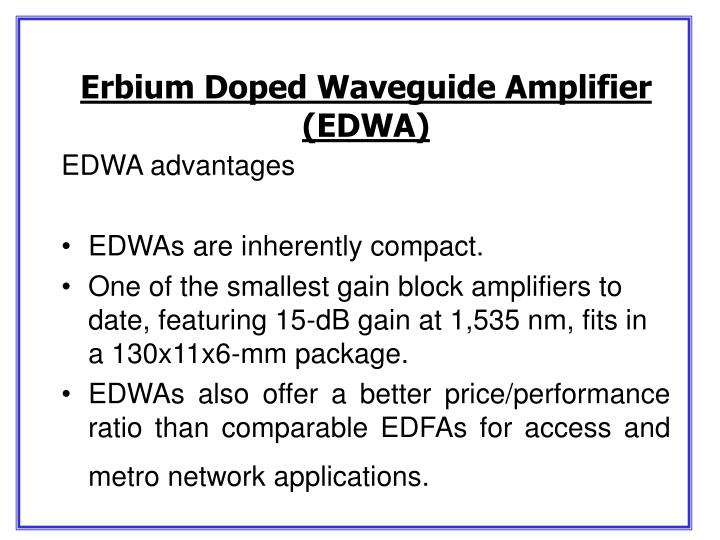 PPT - CHAPTER 6 OPTICAL AMPLIFIERS PowerPoint Presentation - ID:2939577