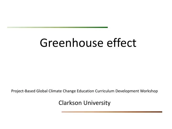 PPT - Greenhouse effect PowerPoint Presentation, free download - ID:2939774