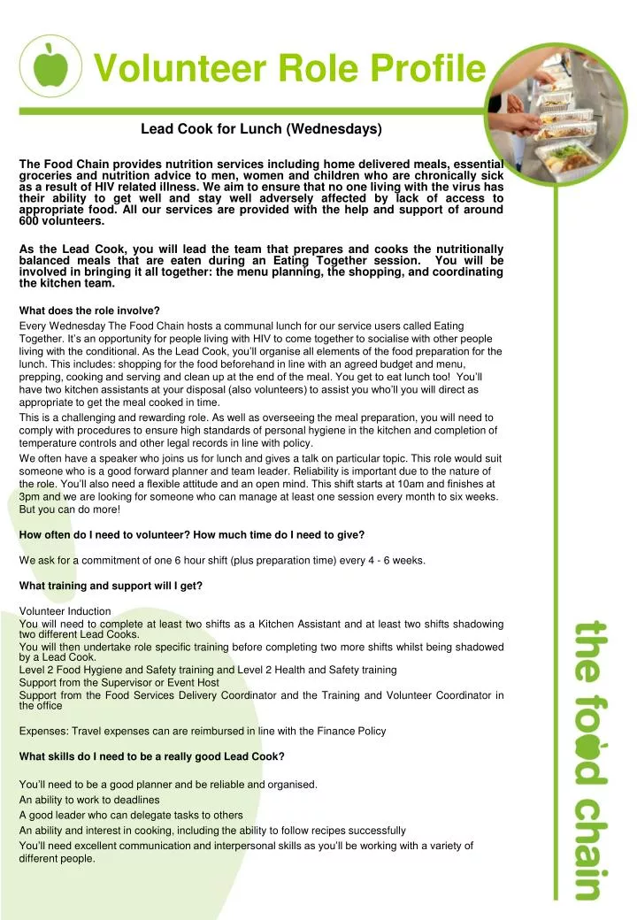 PPT - Volunteer Role Profile PowerPoint Presentation, free download ...
