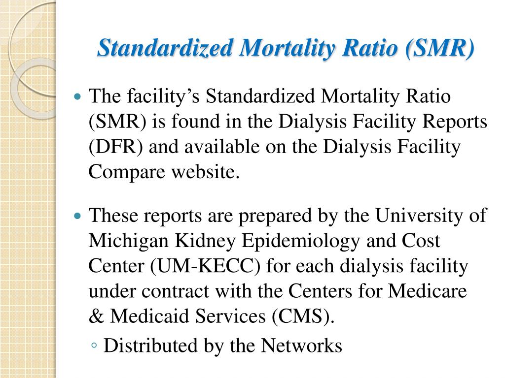 Ppt Standardized Mortality Ratio Smr Project Powerpoint