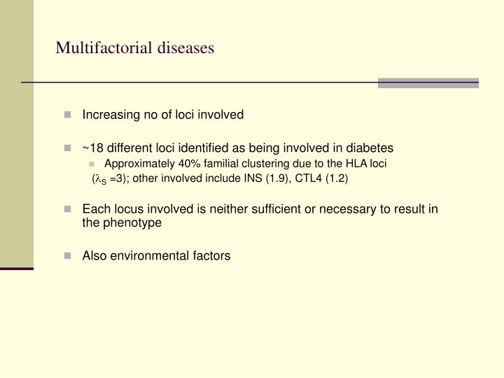 PPT - Polygenic and multifactorial diseases PowerPoint Presentation ...