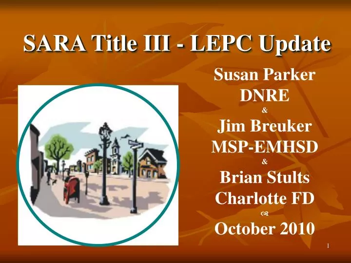 PPT - SARA Title III - LEPC Update PowerPoint Presentation, free ...