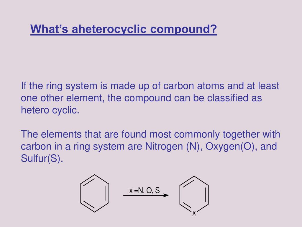 PPT - CHEMISTRY OF HETEROCYCLIC COMPOUNDS PowerPoint Presentation, free ...