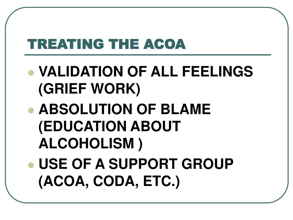 PPT - ADULT CHILDREN OF ALCOHOLICS PowerPoint Presentation, free ...