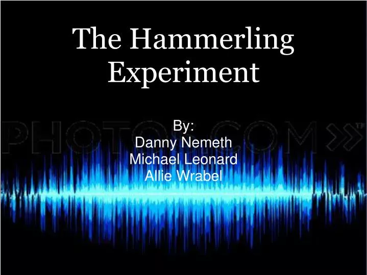 PPT - The Hammerling Experiment PowerPoint Presentation, free download ...