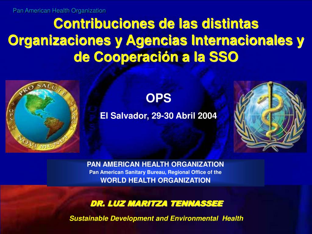 PPT - PAN AMERICAN HEALTH ORGANIZATION Pan American Sanitary Bureau ...