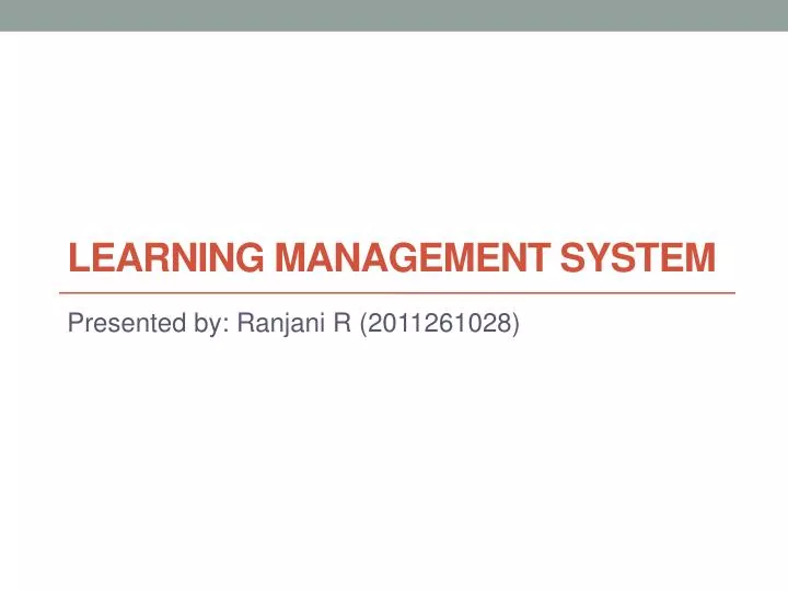 PPT - Learning Management System PowerPoint Presentation, free download ...