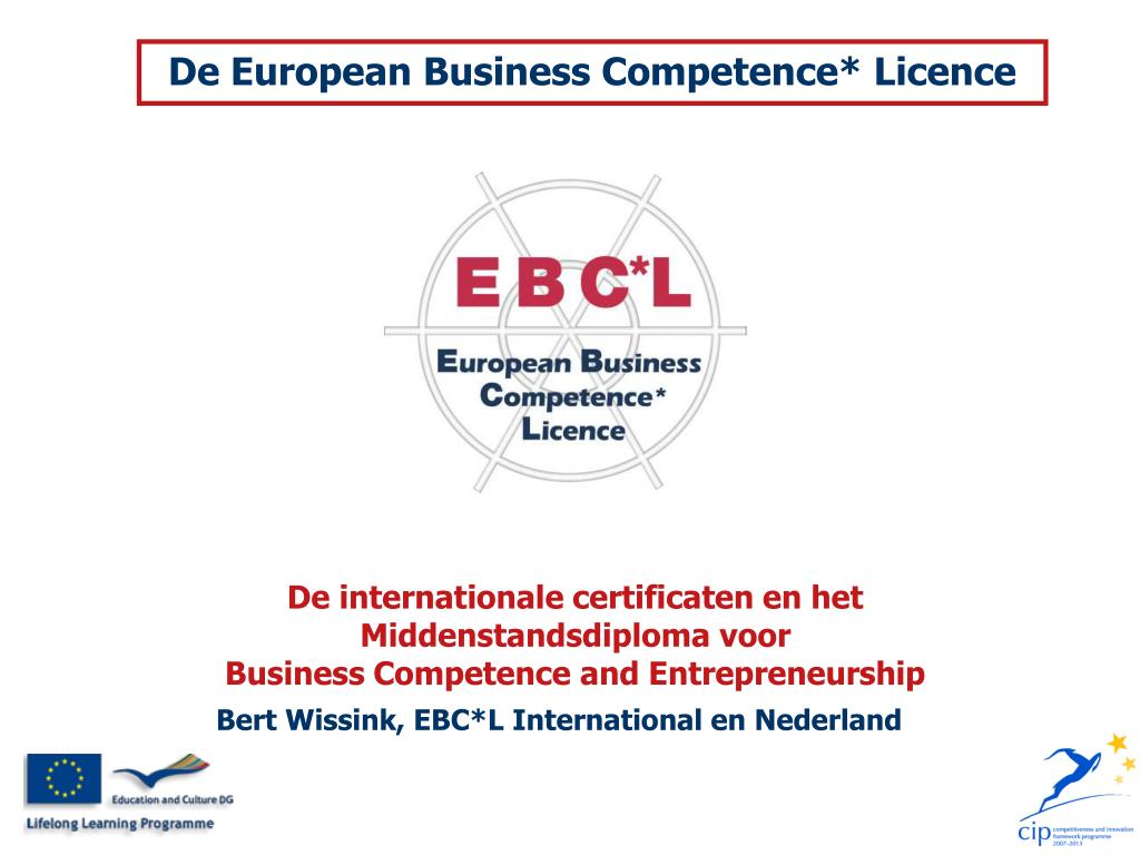 PPT - Bert Wissink, EBC*L International en Nederland PowerPoint ...