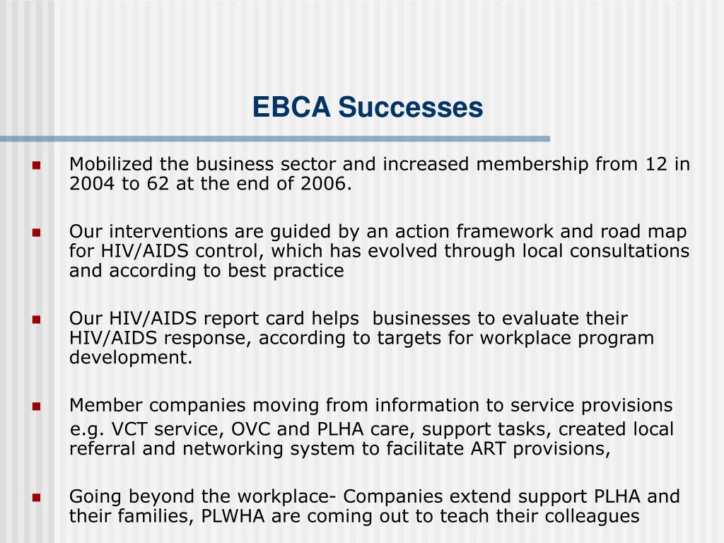 PPT - Overview The Ethiopian Business Coalition Against HIV/AIDS (EBCA ...