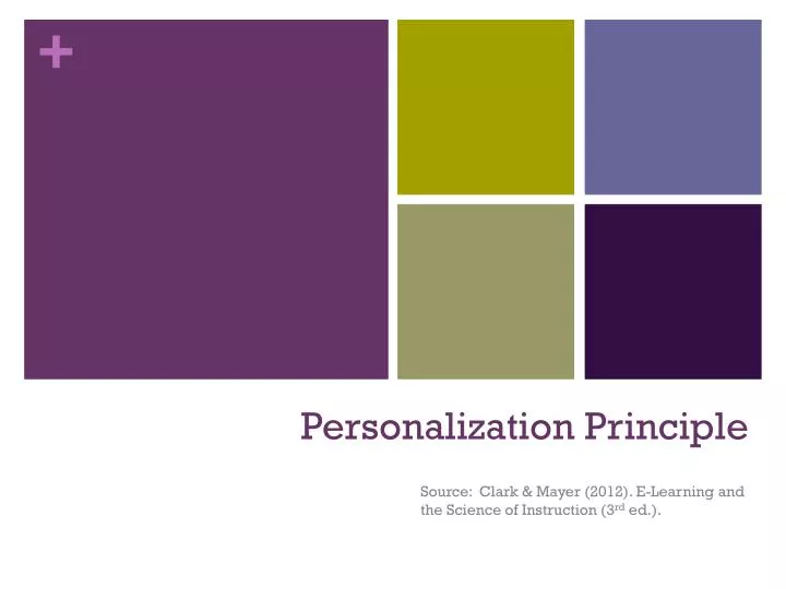 PPT - Personalization Principle PowerPoint Presentation, free download ...