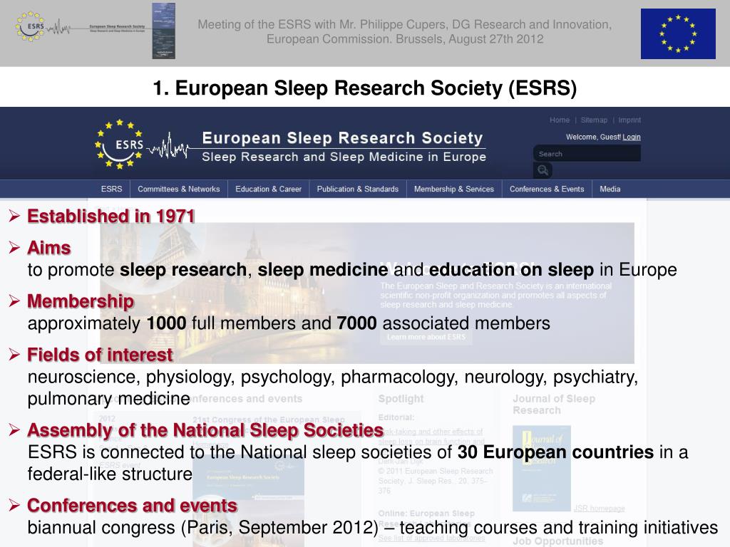 PPT - Sleep and Sleep Disorders: a Public Health Concern in Europe ...