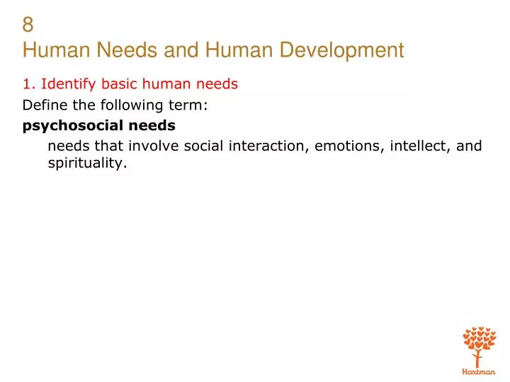 PPT - 1. Identify basic human needs PowerPoint Presentation, free ...