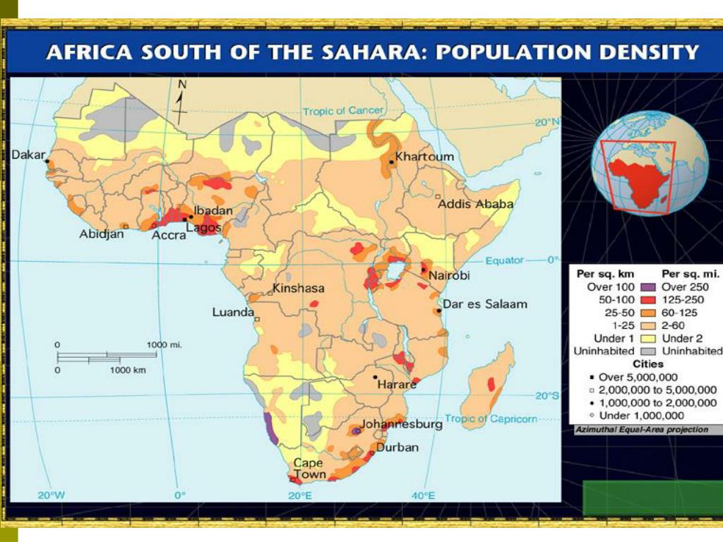 PPT - The Cultural Geography of Africa south of the Sahara PowerPoint ...