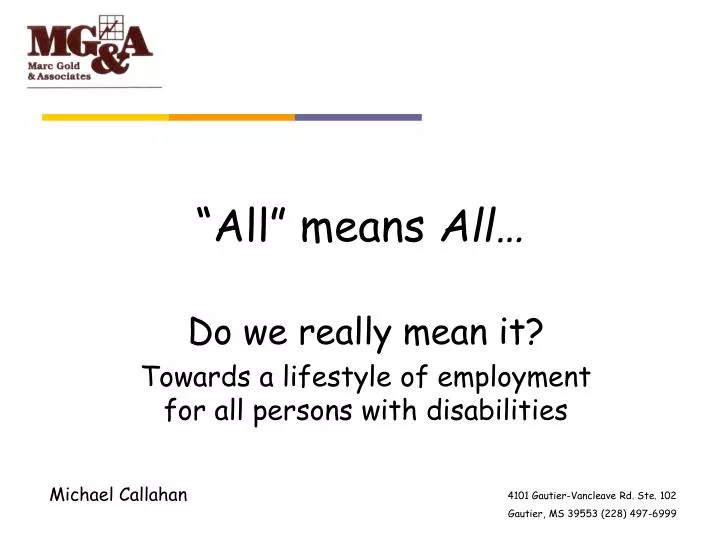 PPT - “All” means All… PowerPoint Presentation, free download - ID:2945063