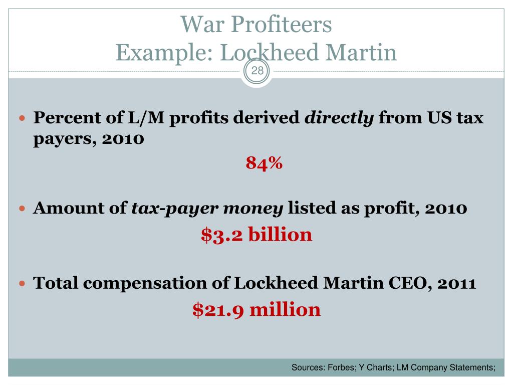 PPT - America's Militarization: Winners, Losers, and the Cost ...