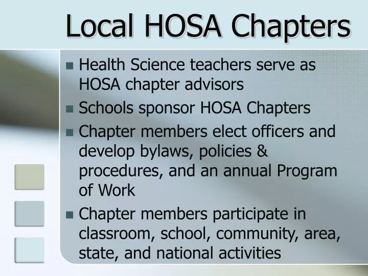 PPT - Local HOSA Chapters PowerPoint Presentation, free download - ID ...