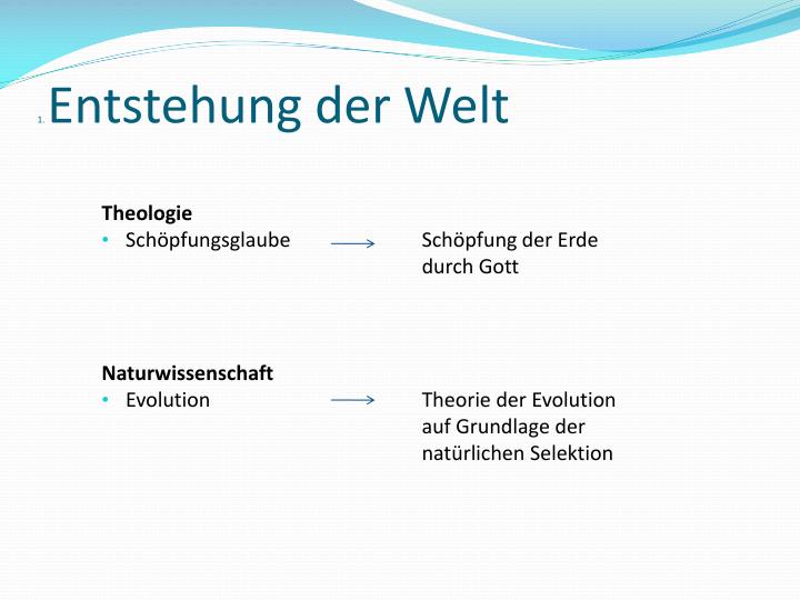 PPT - Weltschöpfung oder Evolution? PowerPoint Presentation - ID:2945461