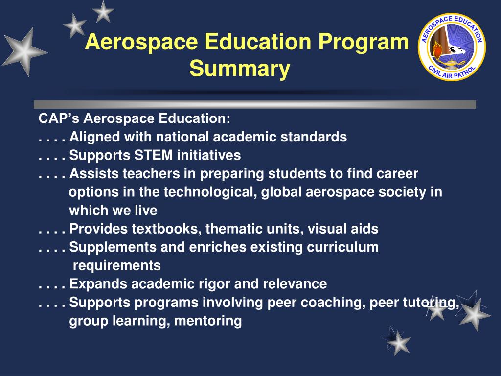 PPT - CIVIL AIR PATROL AEROSPACE EDUCATION OUTREACH TO TEACHERS ...