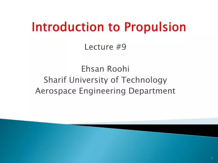 PPT - Introduction to Propulsion PowerPoint Presentation, free download ...
