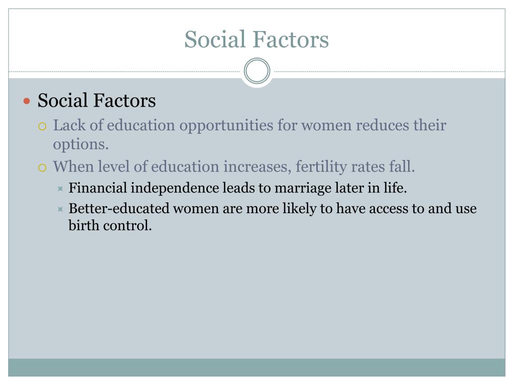 PPT - Social Factors of Human Population Growth PowerPoint Presentation ...
