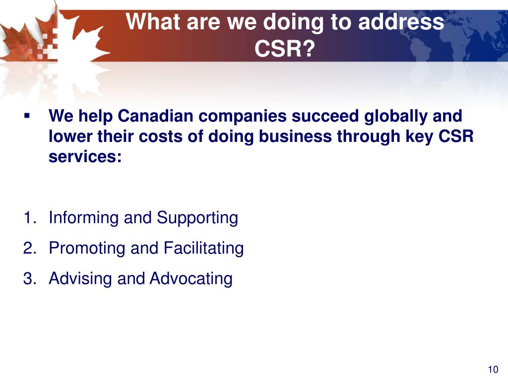 PPT - Canada’s Trade Commissioner Service and Corporate Social ...