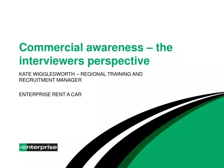PPT - Commercial awareness – the interviewers perspective PowerPoint ...