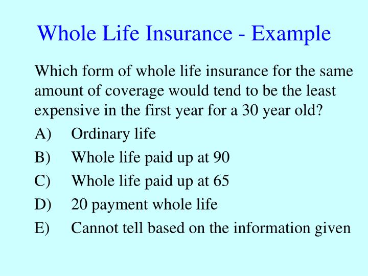PPT - Today’s Lecture - #14 Life Insurance PowerPoint Presentation - ID ...