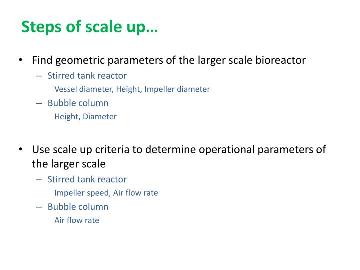 PPT - Scale-up of Aerobic bioreactors PowerPoint Presentation - ID:2946022