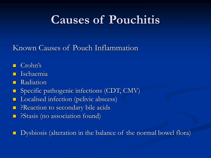 PPT - The Management of Pouchitis and Cuffitis PowerPoint Presentation ...