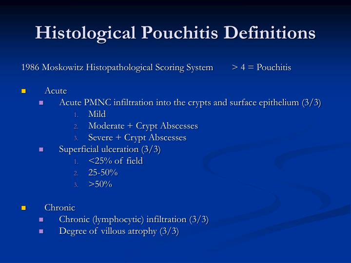 PPT - The Management of Pouchitis and Cuffitis PowerPoint Presentation ...