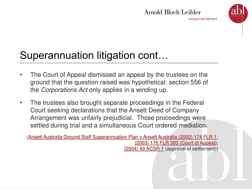 PPT - Presentation by Leon Zwier, Partner Arnold Bloch Leibler November ...
