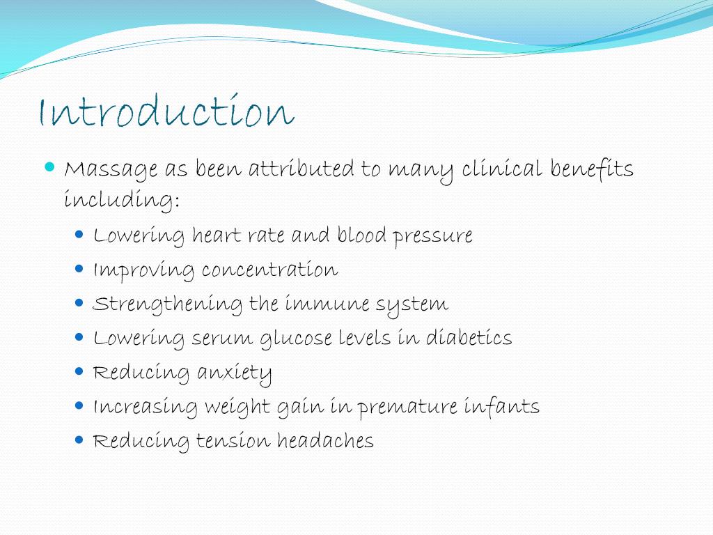 PPT - Incorporating Massage Therapy in Advance Practice Nursing ...